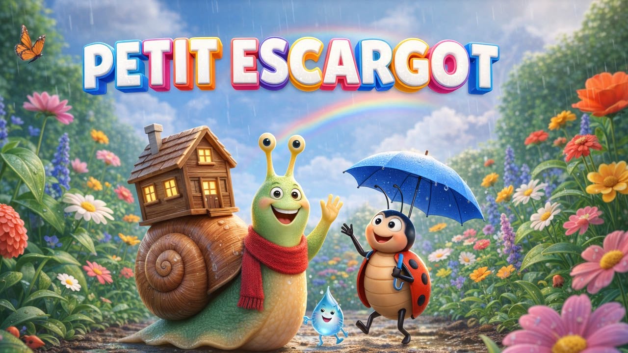 Petit Escargot 🐌 Comptine pour Enfants en Français | Animation 3D ...