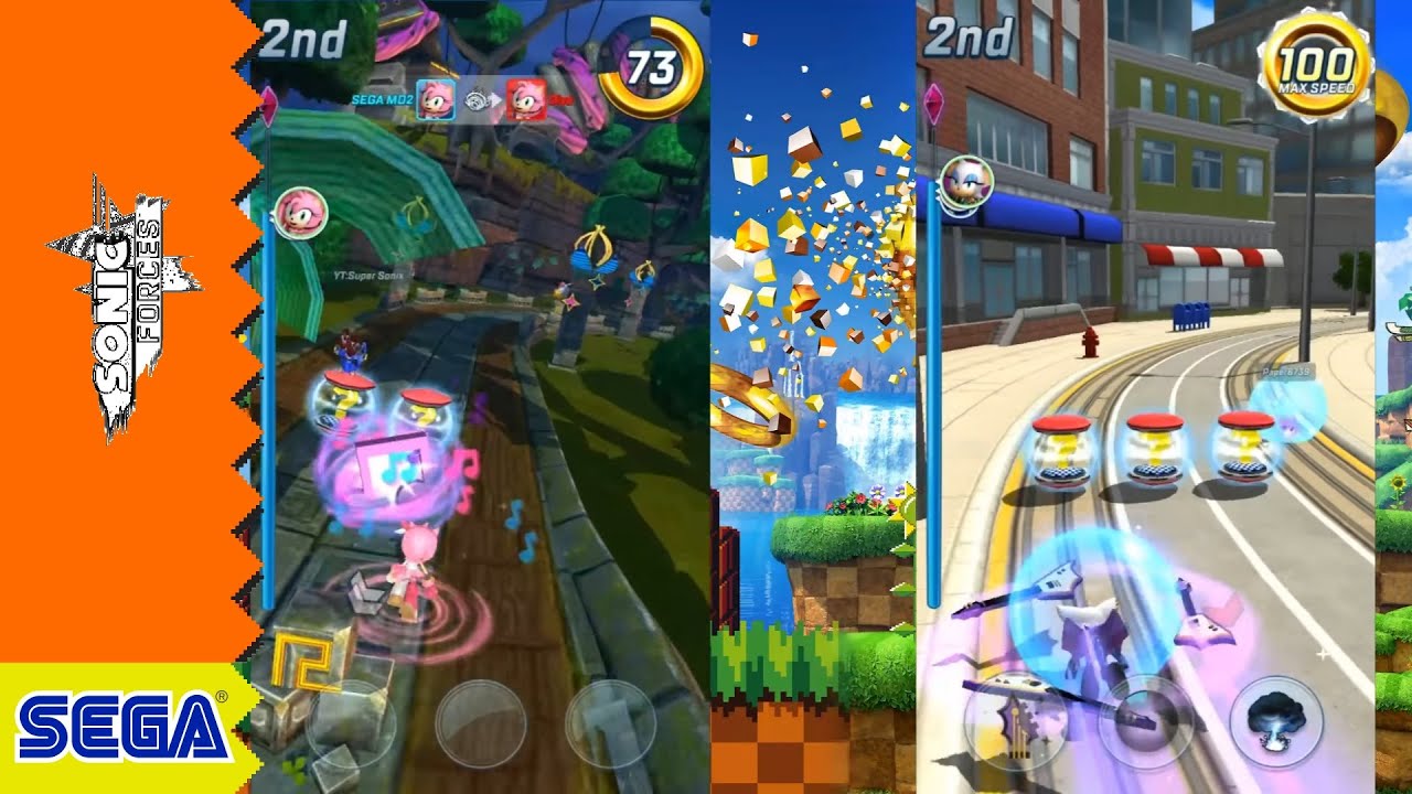 Popstar Amy and Rockstar Rouge - Sonic Forces: Speed Battle - YouTube