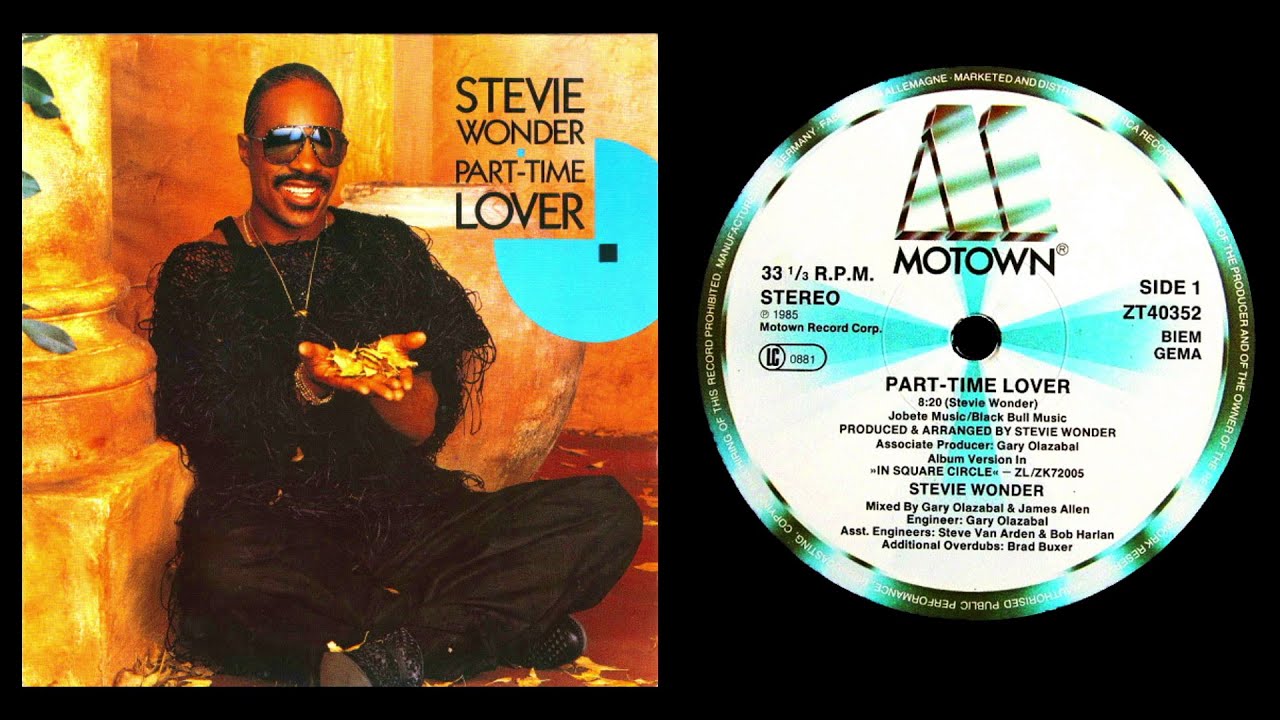 Stevie Wonder – Part-Time Lover (Maxi Single) - Vinilo - YouTube