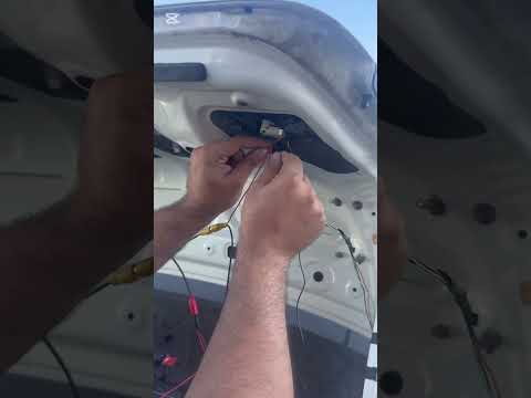 Çok basit geri görüş kamera montajı Rear view camera instalation