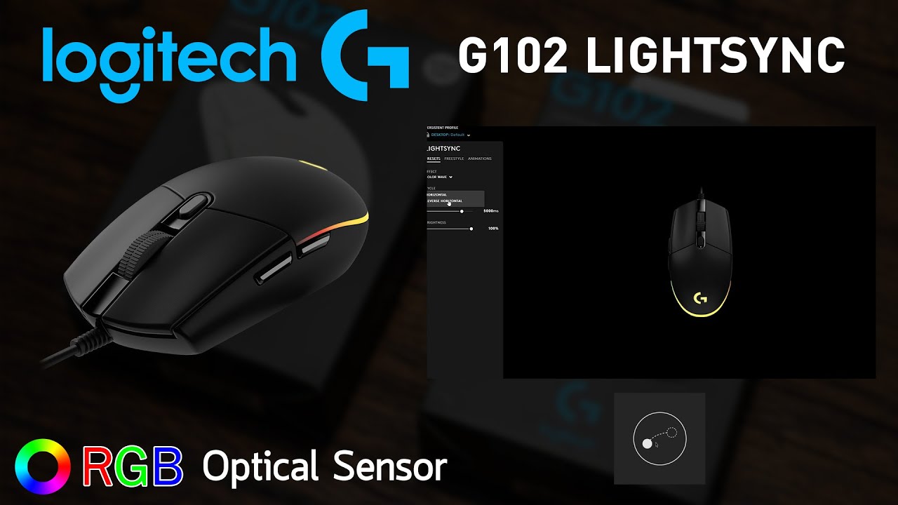 Review : Logitech G102 LIGHTSYNC เมาส์ Optical Sensor มีไฟ RGB - YouTube