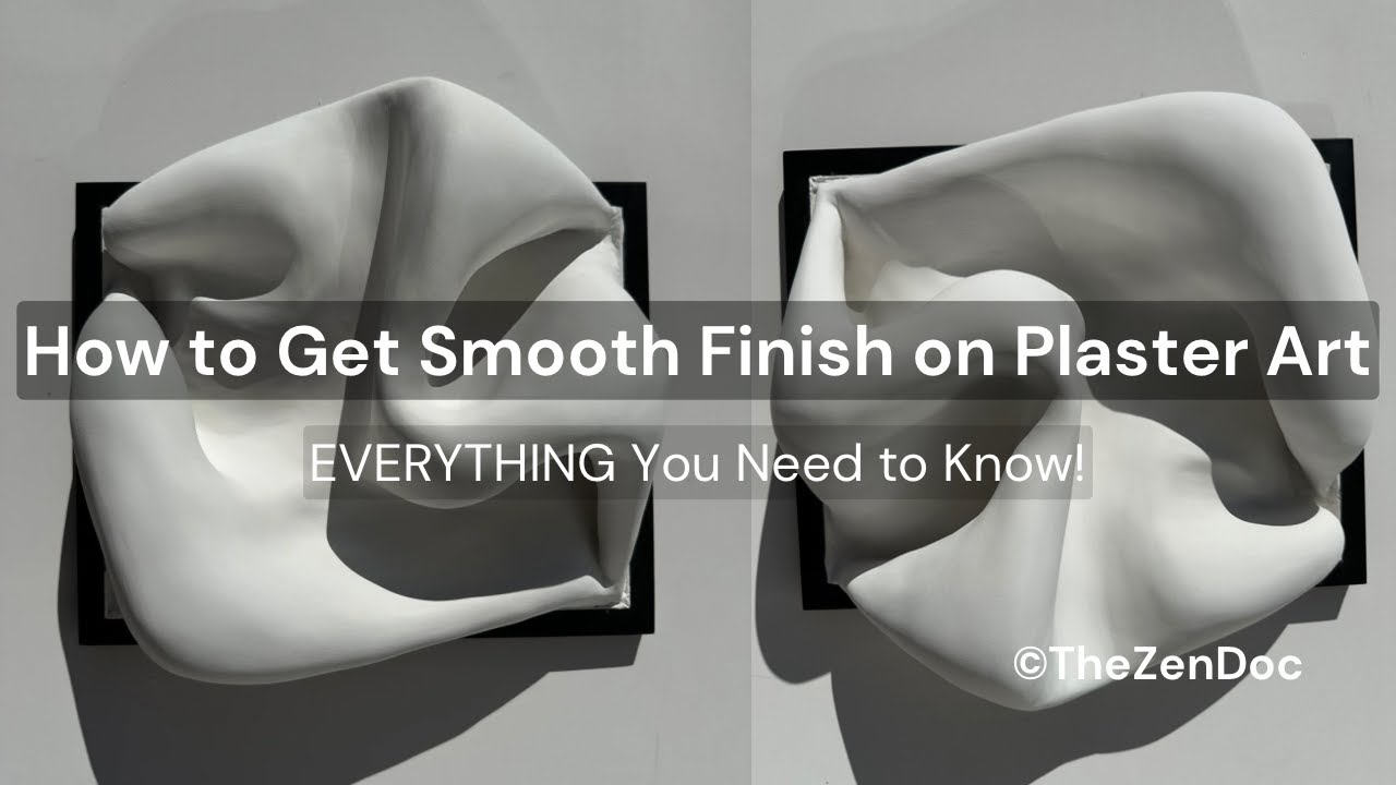 How to Get the SMOOTHEST Finish on Plaster Art | How to Make Plaster ...