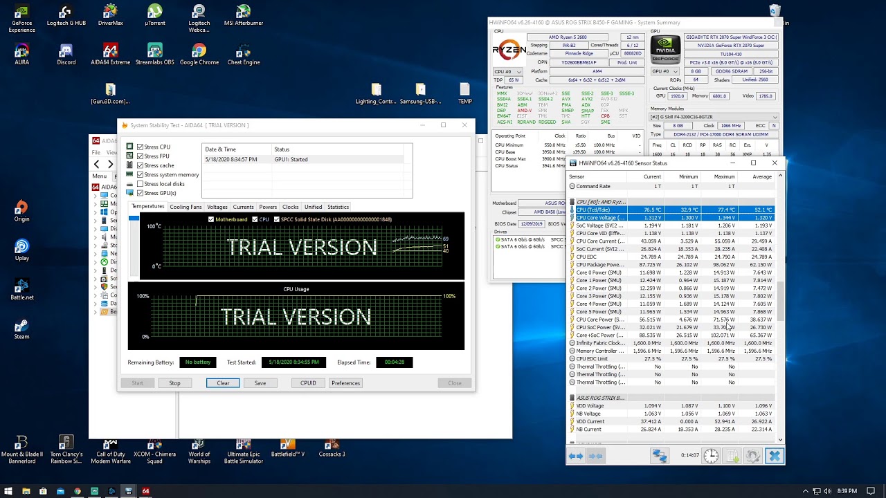 ryzen 5 2600 overclock (test) - YouTube