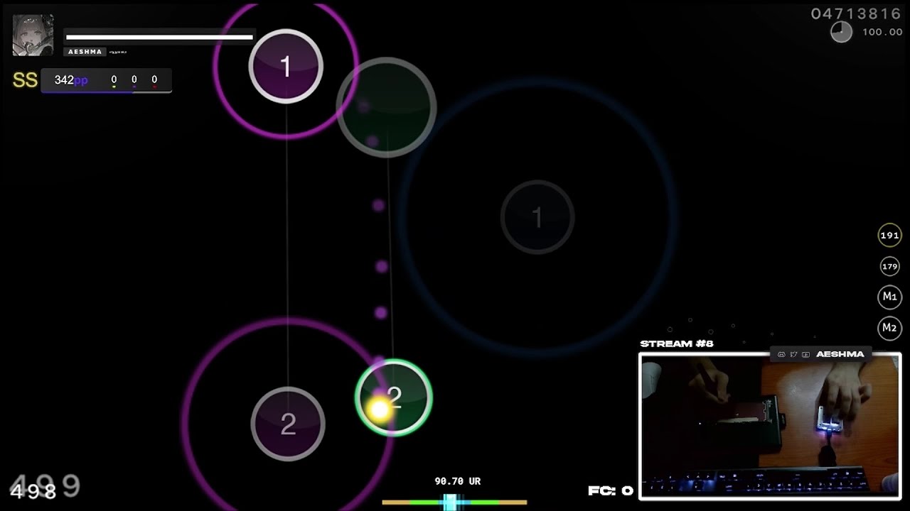1st try SS on a 6.6* visual novel map - YouTube
