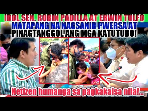 Wow ️Idol Sen. Robin Padilla at Erwin Tulfo matapang pinagtanggol at sanib pwersa para sa ...