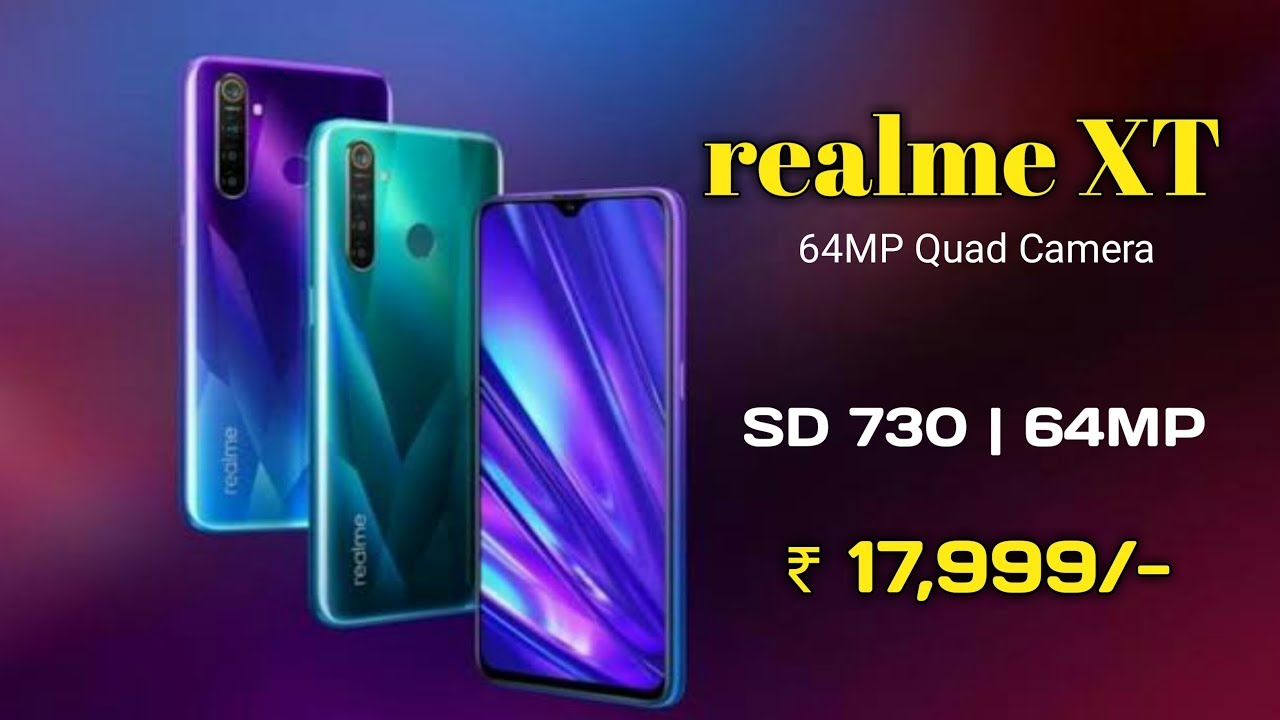 Realme XT-64MP Quad Camera,Snapdragon 730,PopUp Selfie|Realme XT 64MP ...