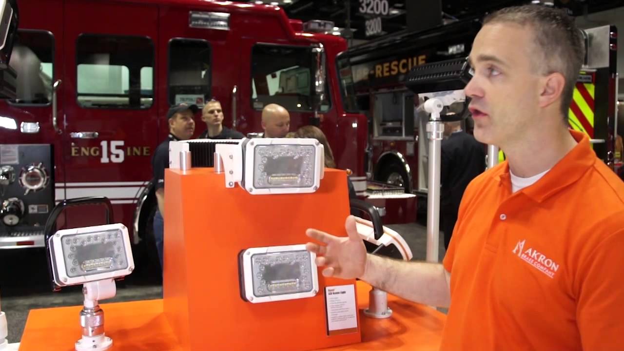 Akron Brass Revel LED Scene Light Head at FDIC 2015 - YouTube