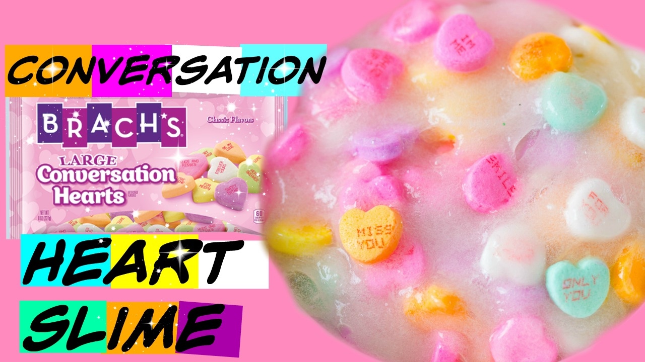 Conversation Heart Slime (Make it Monday) Valentines Day Slime DIY ...