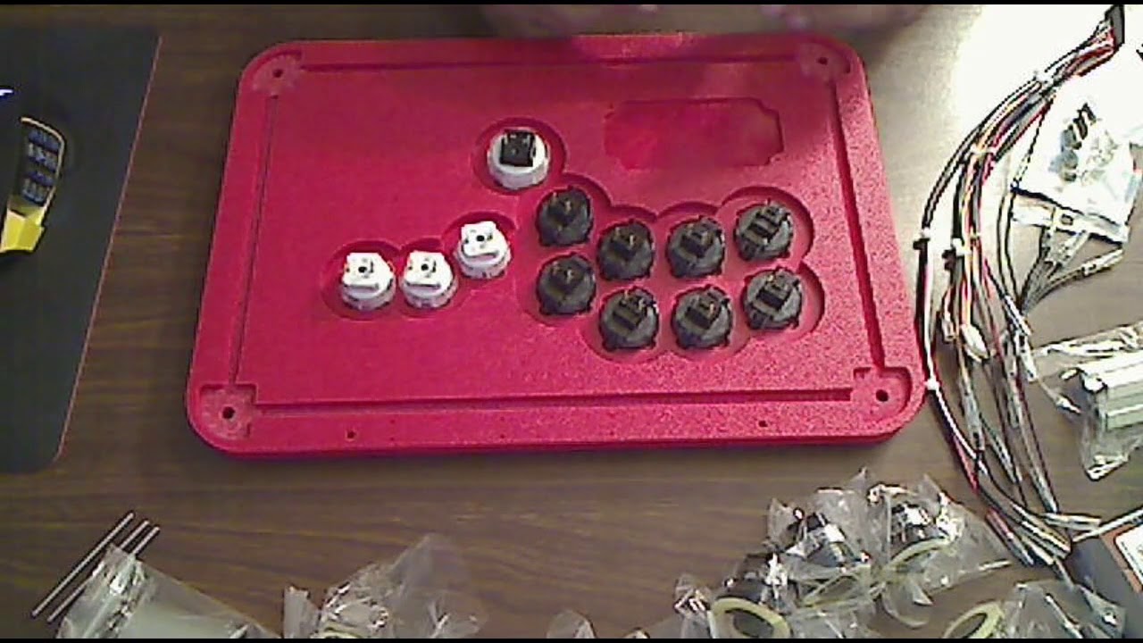 JunkFood Arcade Snackbox V2 Buttons Only Controller Build - YouTube