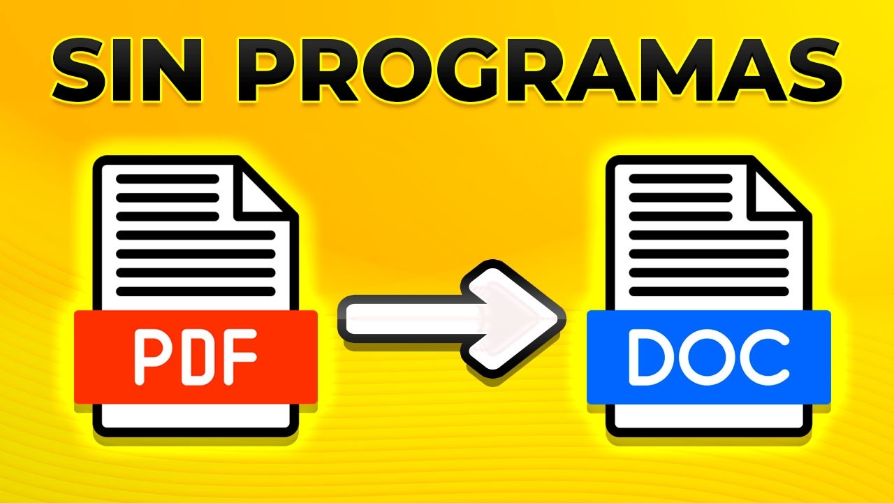 Transforma PDF a Word en Segundos ¡Gratis y Sin Programas! #EducaTutos ...