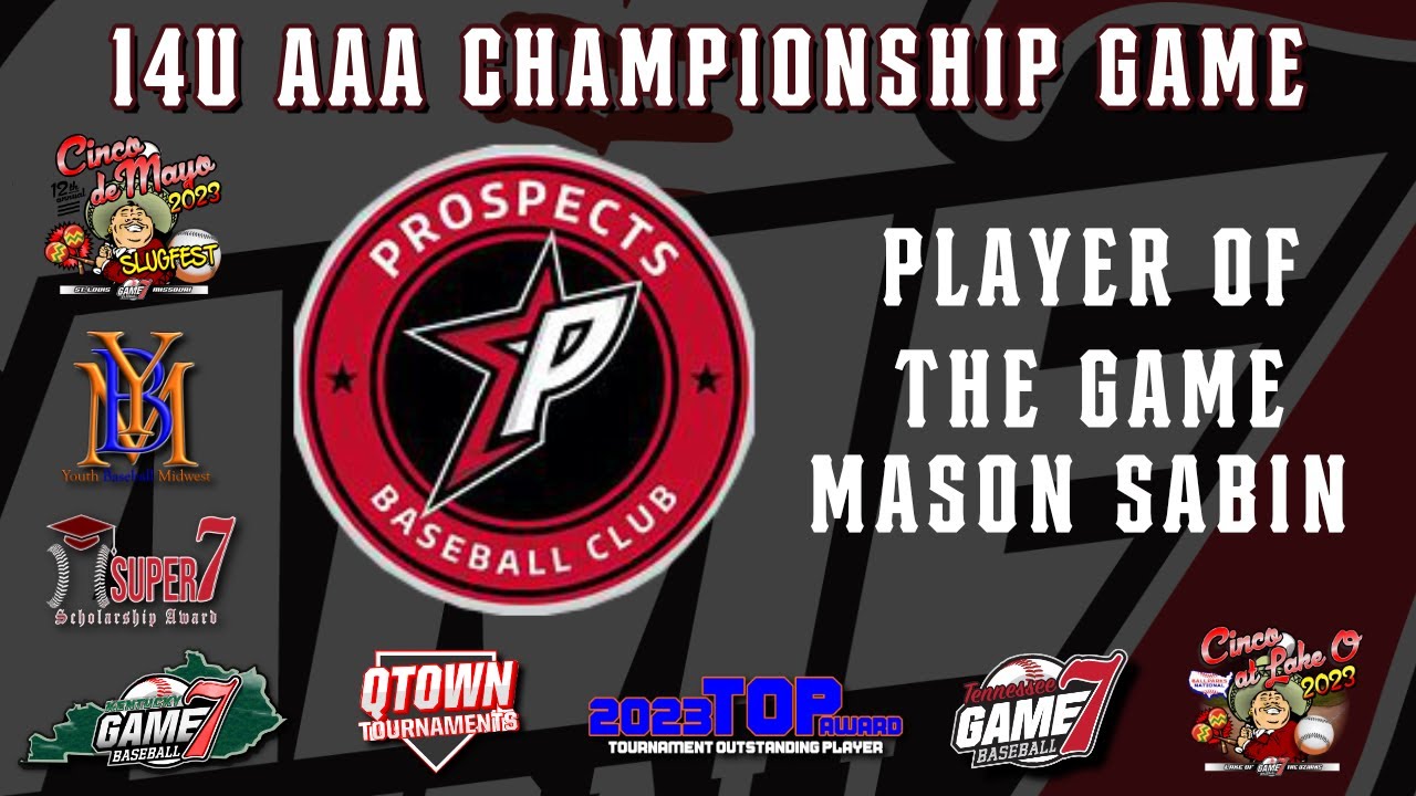 POG Mason Sabin St. Louis Prospects Game 7 Cinco De Mayo 14U AAA ...