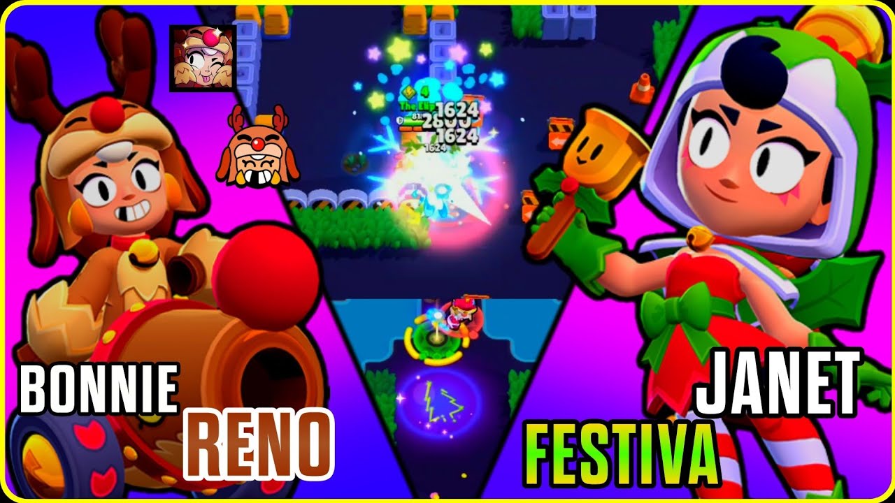 Jugando Con Las Nuevas Skins Navideñas ¡Janet Festiva y Bonnie Reno ...
