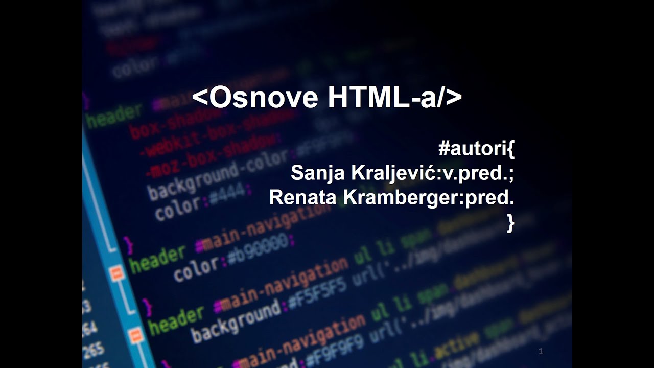02 - Jezici za obilježavanje i osnove HTML a - YouTube