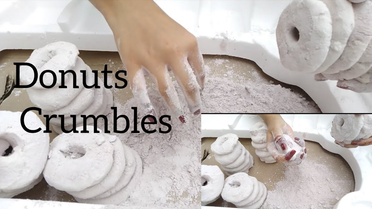 Handmade sticky donuts 🍩⚠️powdery crunches - YouTube