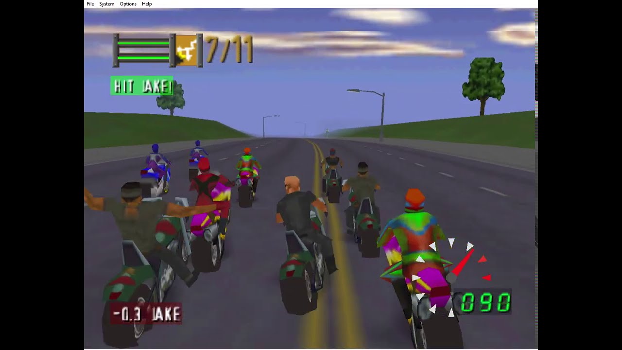 Road Rash 64 Playthrough - Level 4 Race 6 - Rage - YouTube
