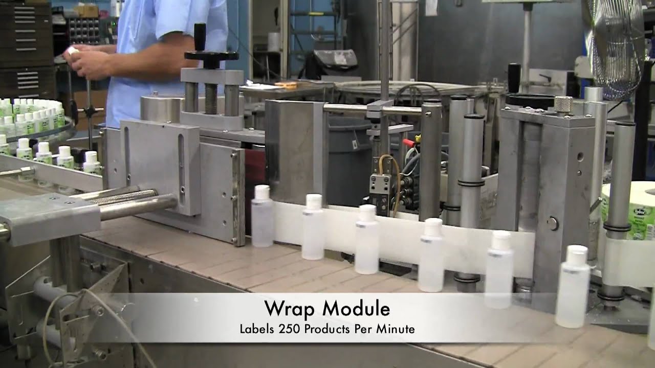 Tronics Series 3 Wrap-Around Label Applicator - YouTube