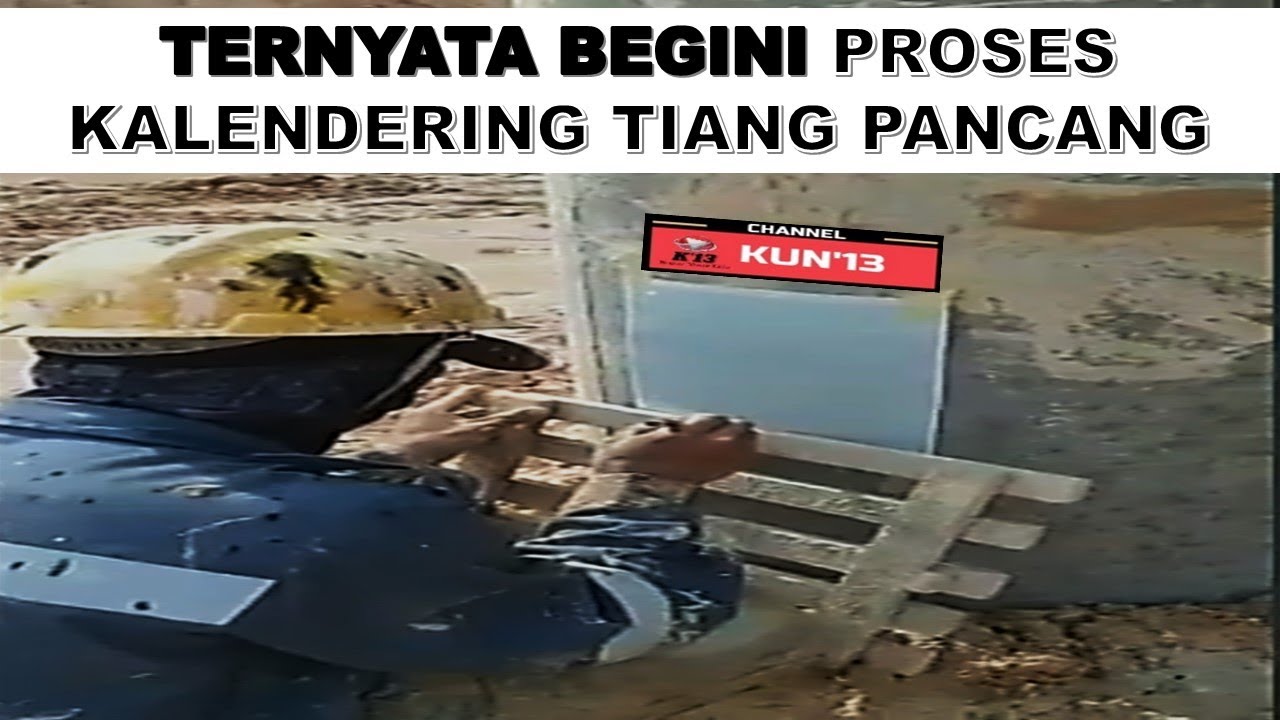 Pelaksanaan Kalendering Tiang Pancang #short #kalendering #shorts - YouTube