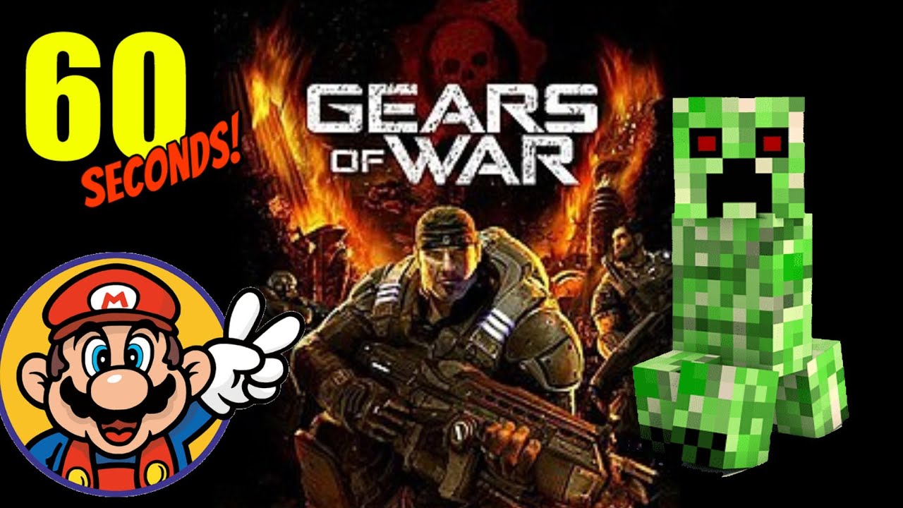 Gears of war, Minecraft, SuperMarip, 60 seconds finished - YouTube