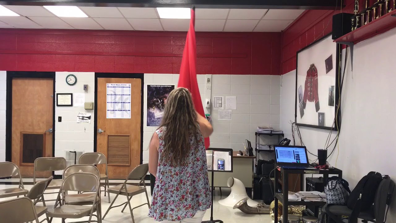 2018 Conway HS Color Guard Routine - YouTube