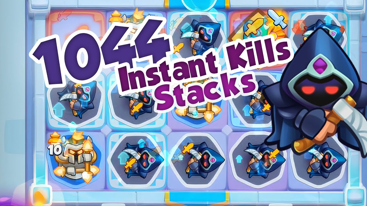 1044 INSTANT KILLS = REAPER Nightmare! Rush Royale - YouTube