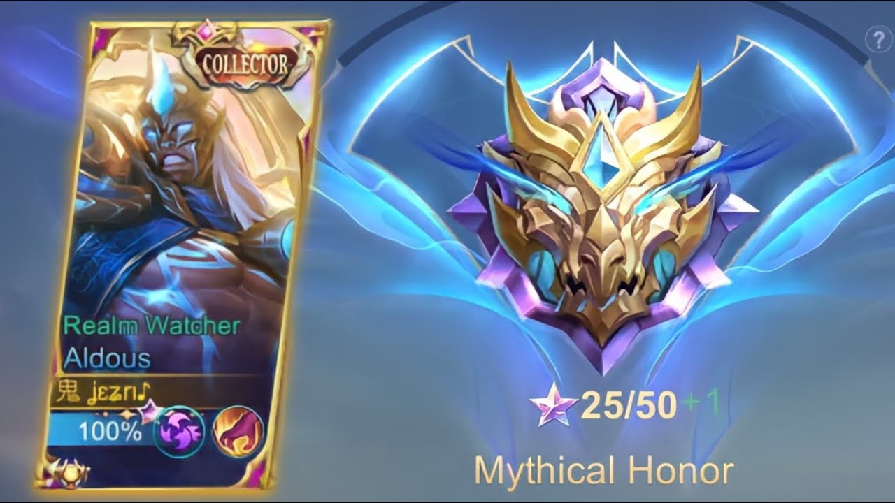FINALLY!!! MYTHICAL HONOR ALDOUS😱🔥MOBILE LEGENDS - YouTube