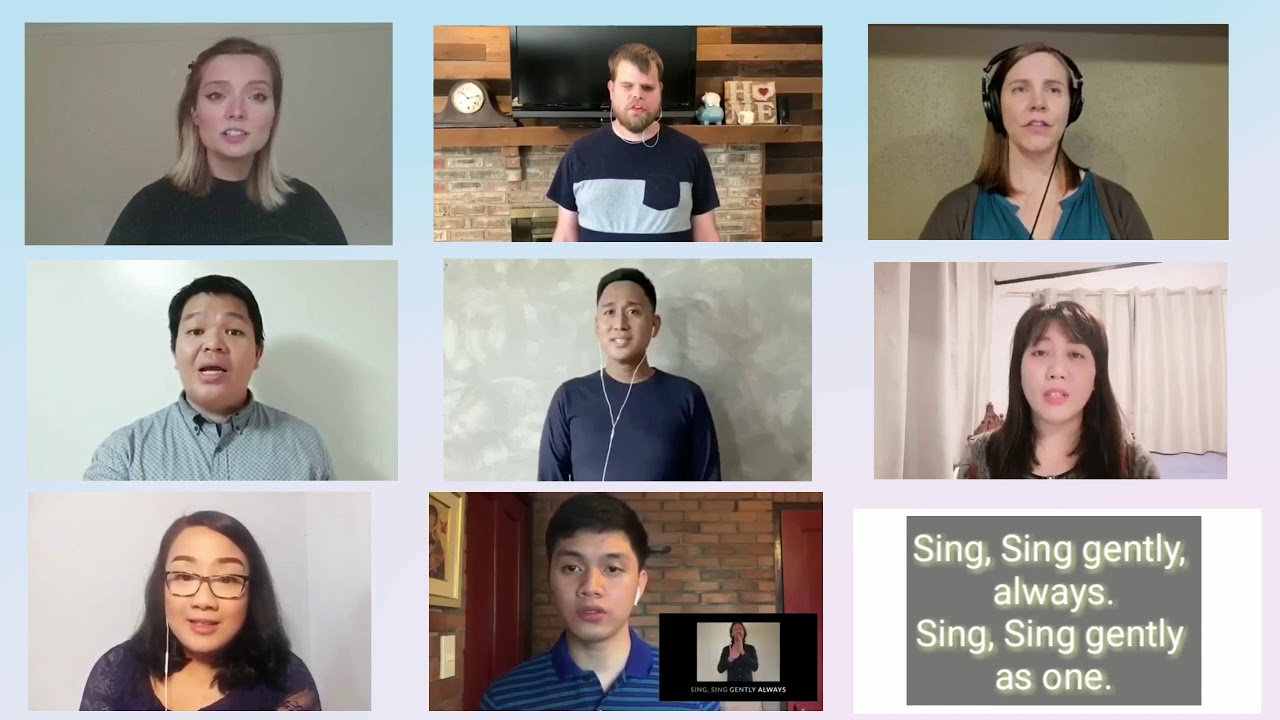 Sing Gently - Virtual Choir 6 | Eric Whitacre Arr. SATBB (with ...