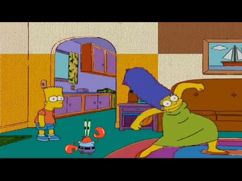 Marge Simpson and Mr Krabs krumping - YouTube