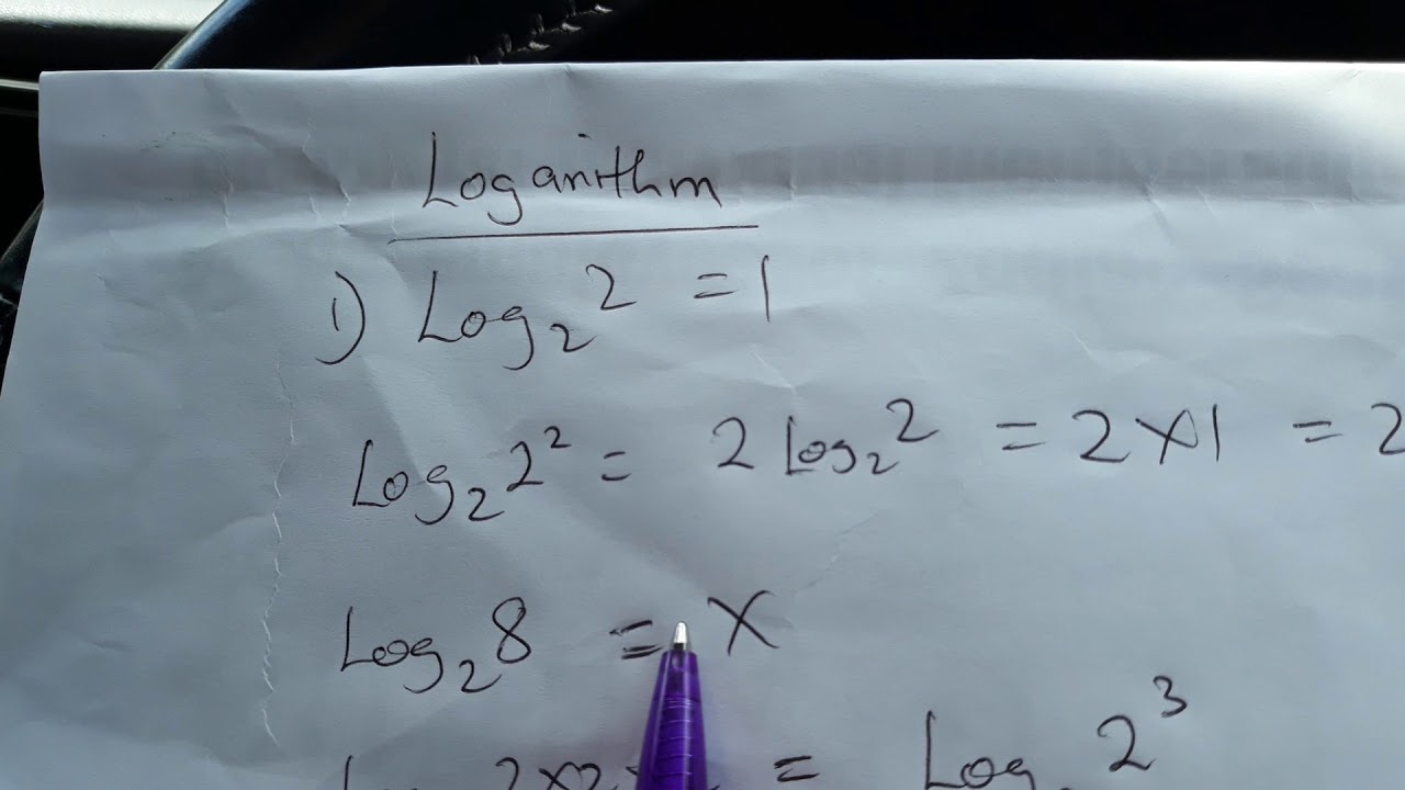 Basics of logarithms - YouTube