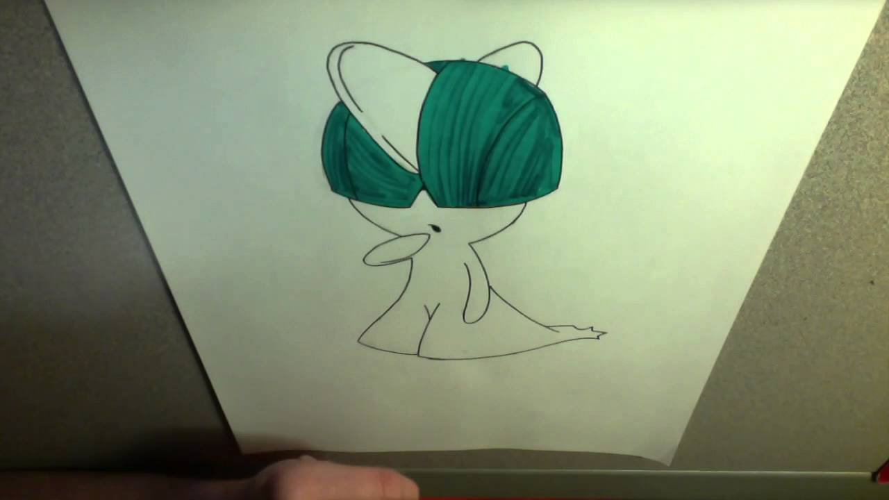 Drawing all the Pokemon: Number 280 Ralts - YouTube