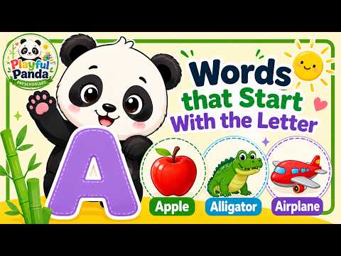 Letter A for Kids | Words That Start with A | Preschool Learning