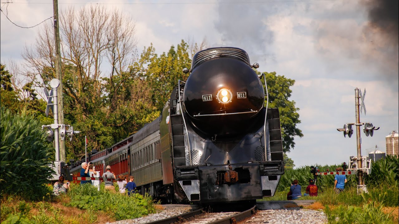 Norfolk and Western 611: The Queen of Steam in Amish Paradise - YouTube