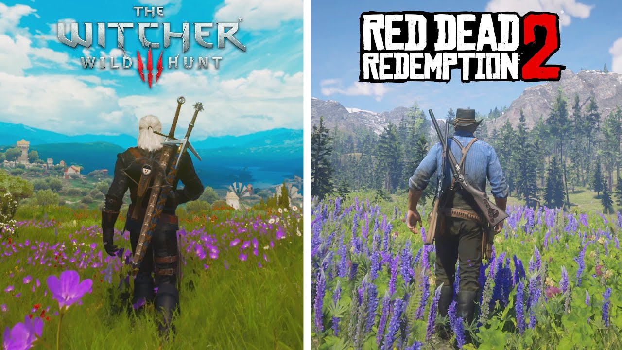The Witcher 3 Next Gen vs Red Dead Redemption 2 - Details And Physics ...
