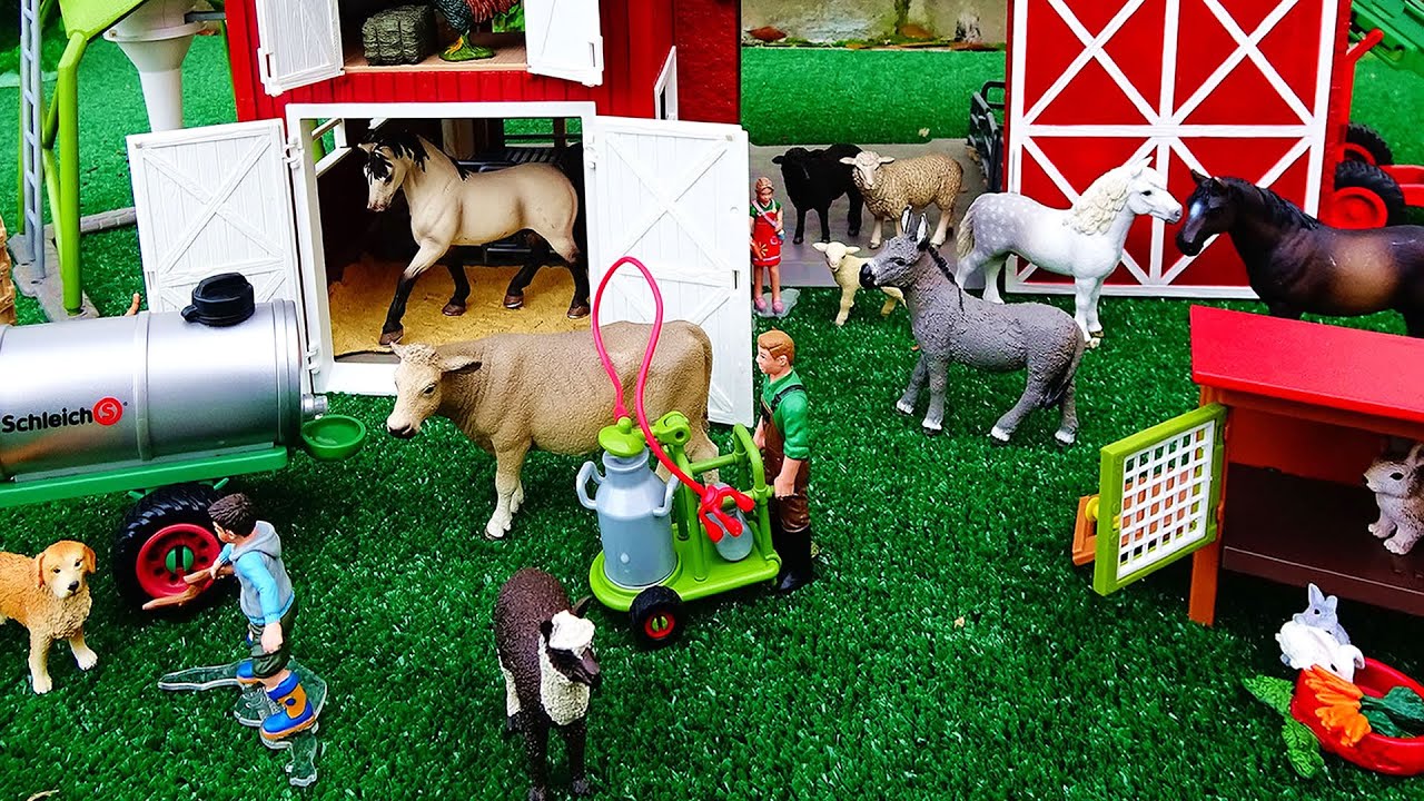 Fun Barnyard Animal Figurines and Farm Playsets - YouTube