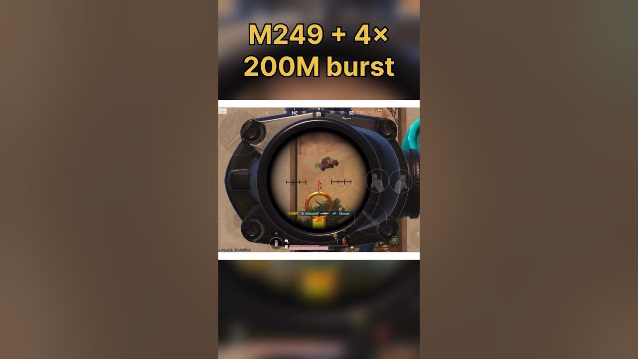 M249 + 4x burst spray BGMI competitive BGMI SCRIMS 😈😈 #shorts - YouTube