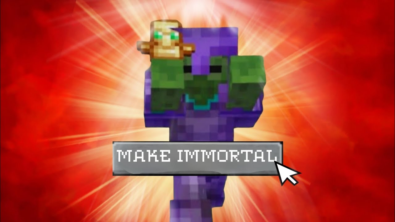 How to make immortal zombie 😉😉 | minecraft | @SpunkyInsaan20 ...