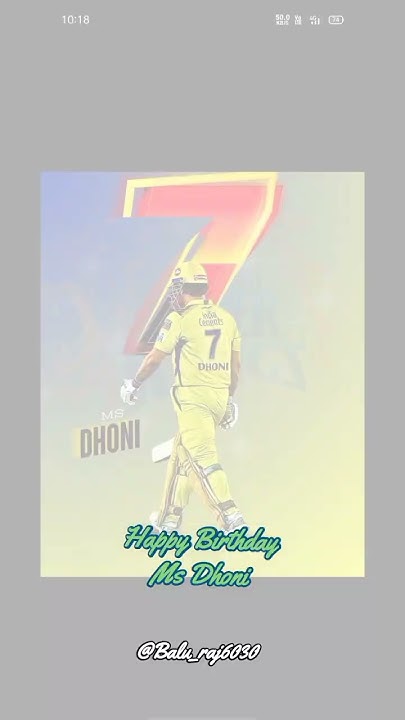 🎂🥳🥳🎂🎂🥳Happy Birthday Ms Dhoni 7/6/1981#ipl #happy #birthday #ms #dhoni ...