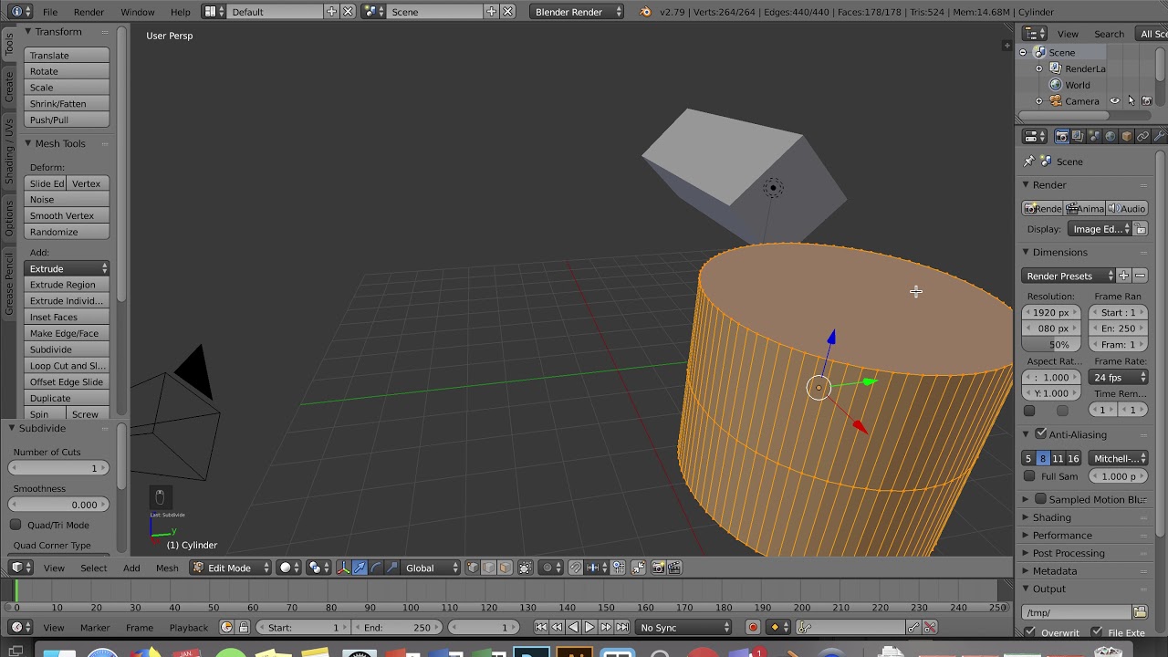 Blender 4 Cylinder Subdivide YouTube blender-4-cylinder-subdivide-youtube