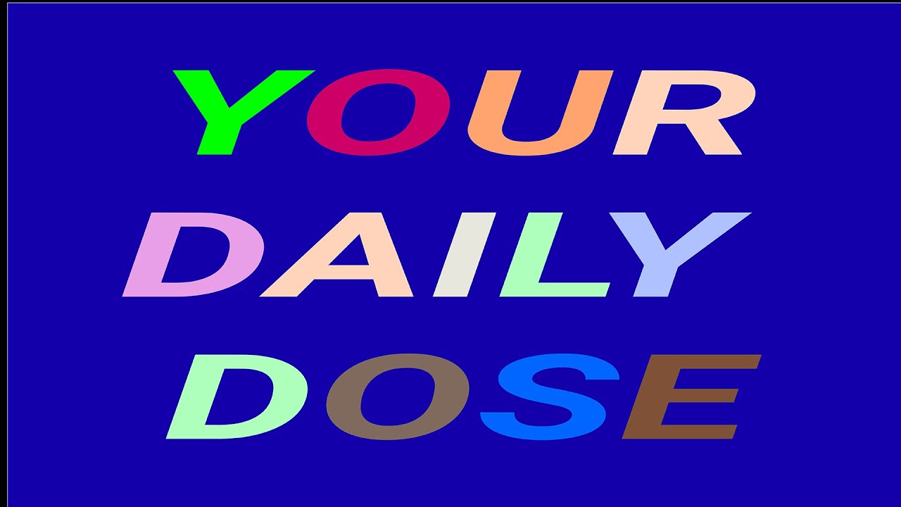 YOUR DAILY DOSE - OCTOBER 26, 2021 - YouTube