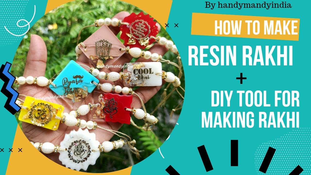 Resin Rakhi Tutorial + DiY Rakhi Making Tool || Start your Business ...