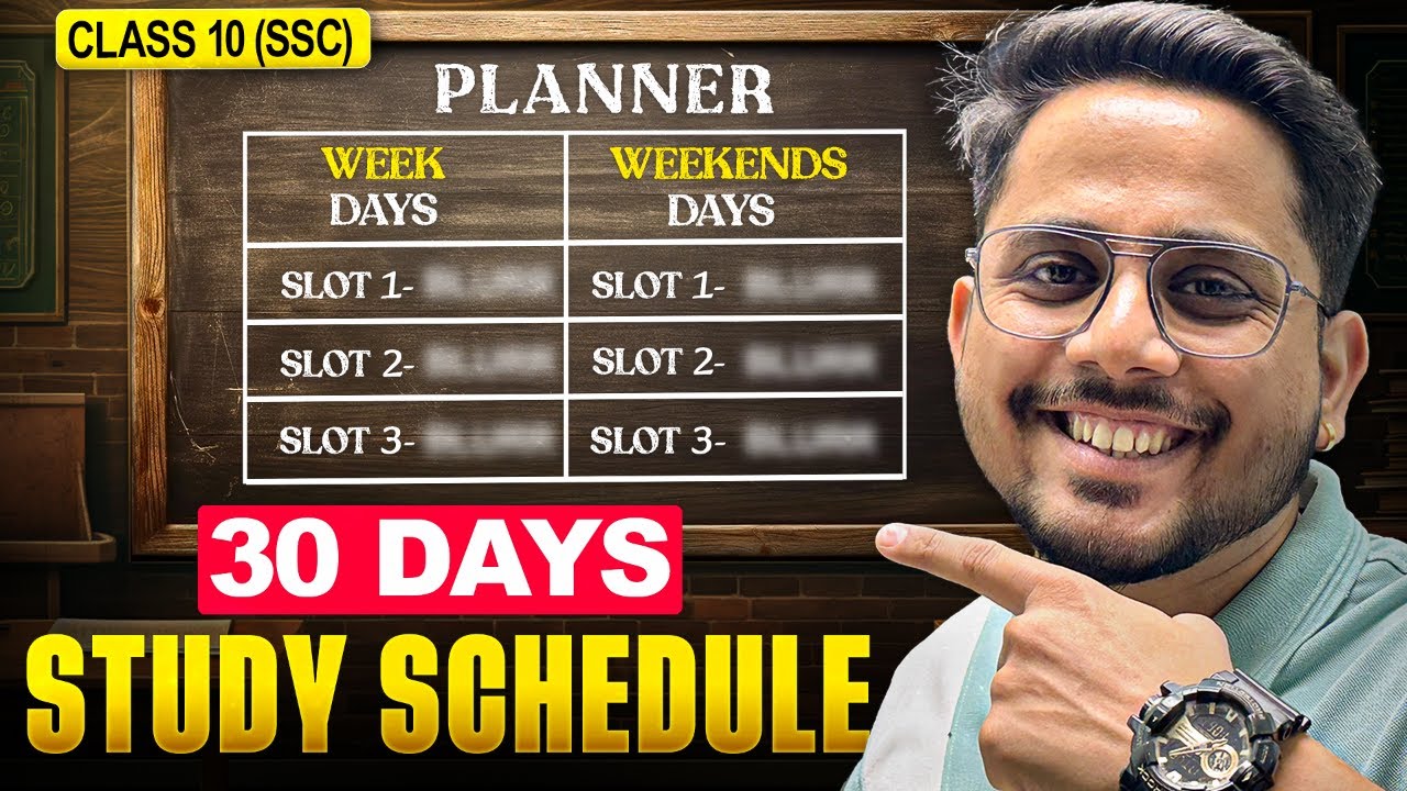 How to MANAGE TIME in LAST 30 DAYS of PREPARATION? | CLASS 10 (SSC ...