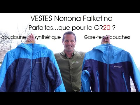 Avis vestes Norrona Falketind Goretex 3 couches et Doudoune Thermo 60. Le duo parfait pour le GR20 !