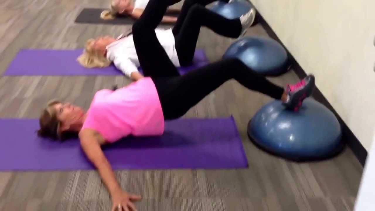 Bosu Glute Bridge - YouTube