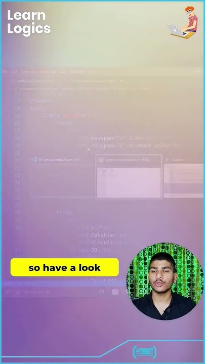 9 35 Colspan In Html Tables Html Shorts Series Html Webdevelopment Css Htmltables