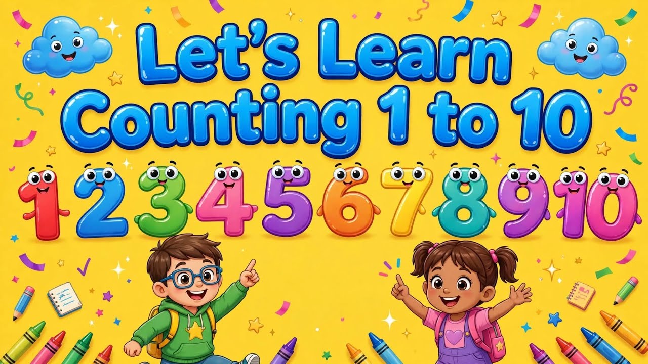Let's Learn the Numbers 1 to 10 - YouTube