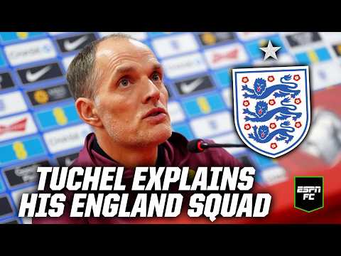 🔴 LIVE: Thomas Tuchel explains his latest England squad! Mainoo IN, Trent OUT! | ESPN FC