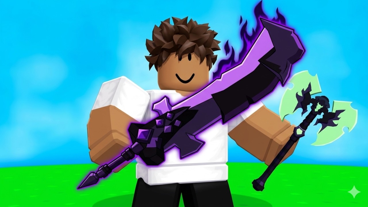 How I Got the VOID RAGEBLADE in Roblox Bedwars - YouTube