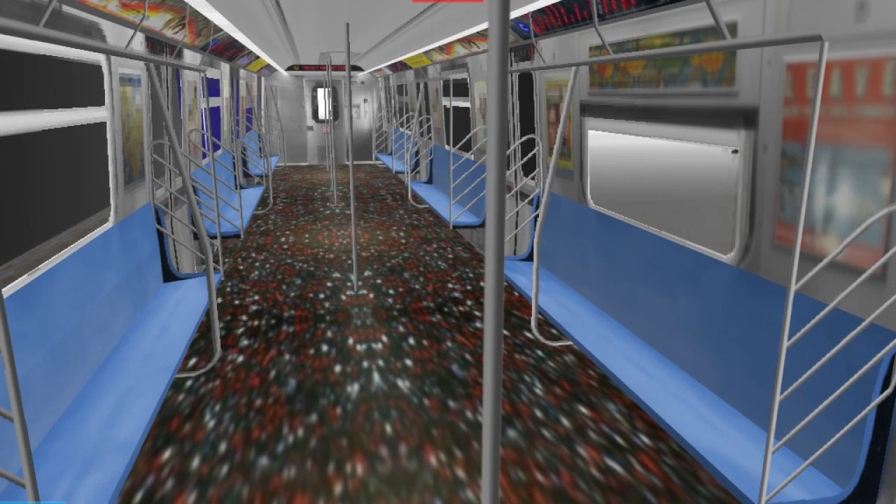 OpenBVE simulator:R179 Franklin Ave shuttle Train Virtual Ride - YouTube