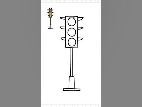 How to Draw TRAFFIC LIGHTS 🚦 - YouTube