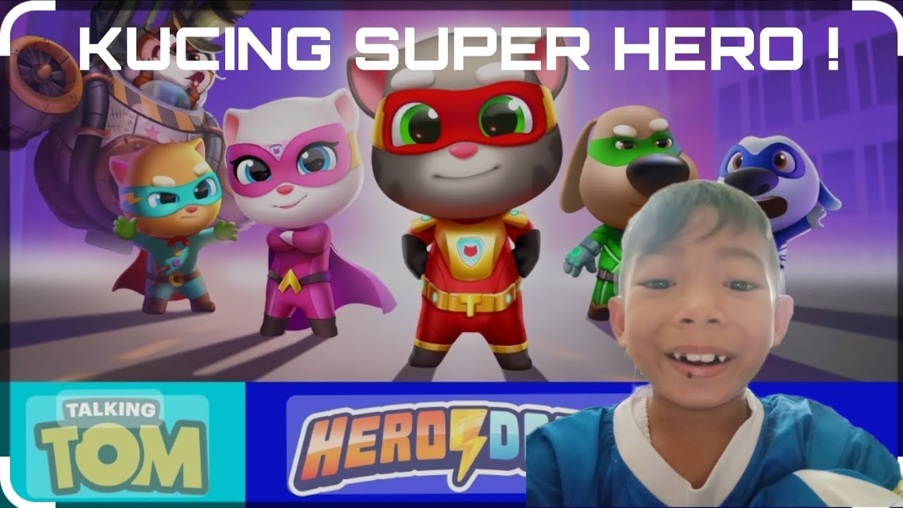 kucing super hero ! coy hehehe - YouTube