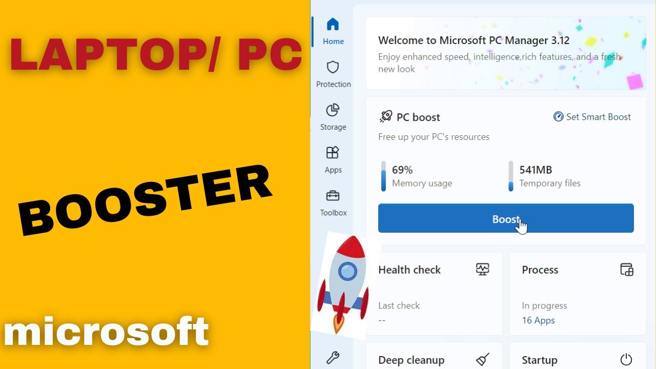 Microsoft PC Manager Tool for Speed up || Microsoft PC Manager Tool ...